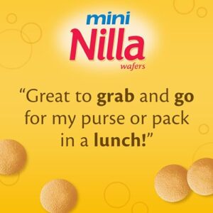 Nilla Wafers Mini Cookies, Vanilla Wafers, 48 Total Snack Packs (4 Boxes)