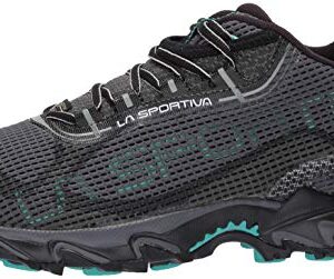 La Sportiva Womens Wildcat 2.0 GTX Trail Running Shoes, Carbon/Aqua, 6.5