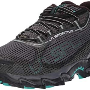 La Sportiva Womens Wildcat 2.0 GTX Trail Running Shoes, Carbon/Aqua, 6.5