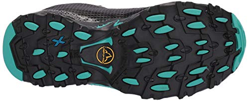 La Sportiva Womens Wildcat 2.0 GTX Trail Running Shoes, Carbon/Aqua, 6.5