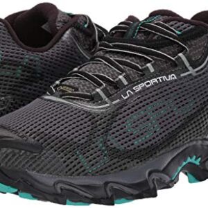 La Sportiva Womens Wildcat 2.0 GTX Trail Running Shoes, Carbon/Aqua, 6.5