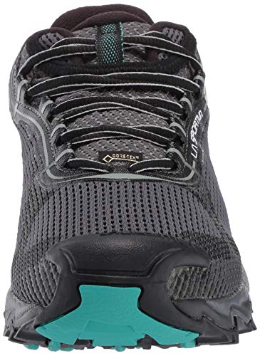 La Sportiva Womens Wildcat 2.0 GTX Trail Running Shoes, Carbon/Aqua, 6.5