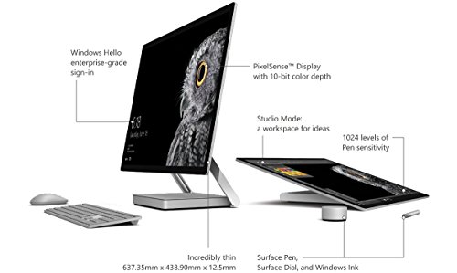 Microsoft Surface Studio Retail (1st Gen) (Intel Core i7, 32GB RAM, 2TB) W10P) (Renewed)