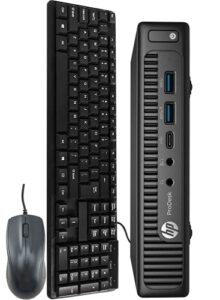 hp 600 g2 micro computer mini tower tiny pc (intel quad core i3-6100t, 16gb ram, 128gb ssd, wifi, vga, usb 3.0) win 10 pro (renewed)