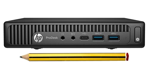 HP 600 G2 Micro Computer Mini Tower Tiny PC (Intel Quad Core i3-6100T, 16GB Ram, 128GB SSD, WIFI, VGA, USB 3.0) Win 10 Pro (Renewed)