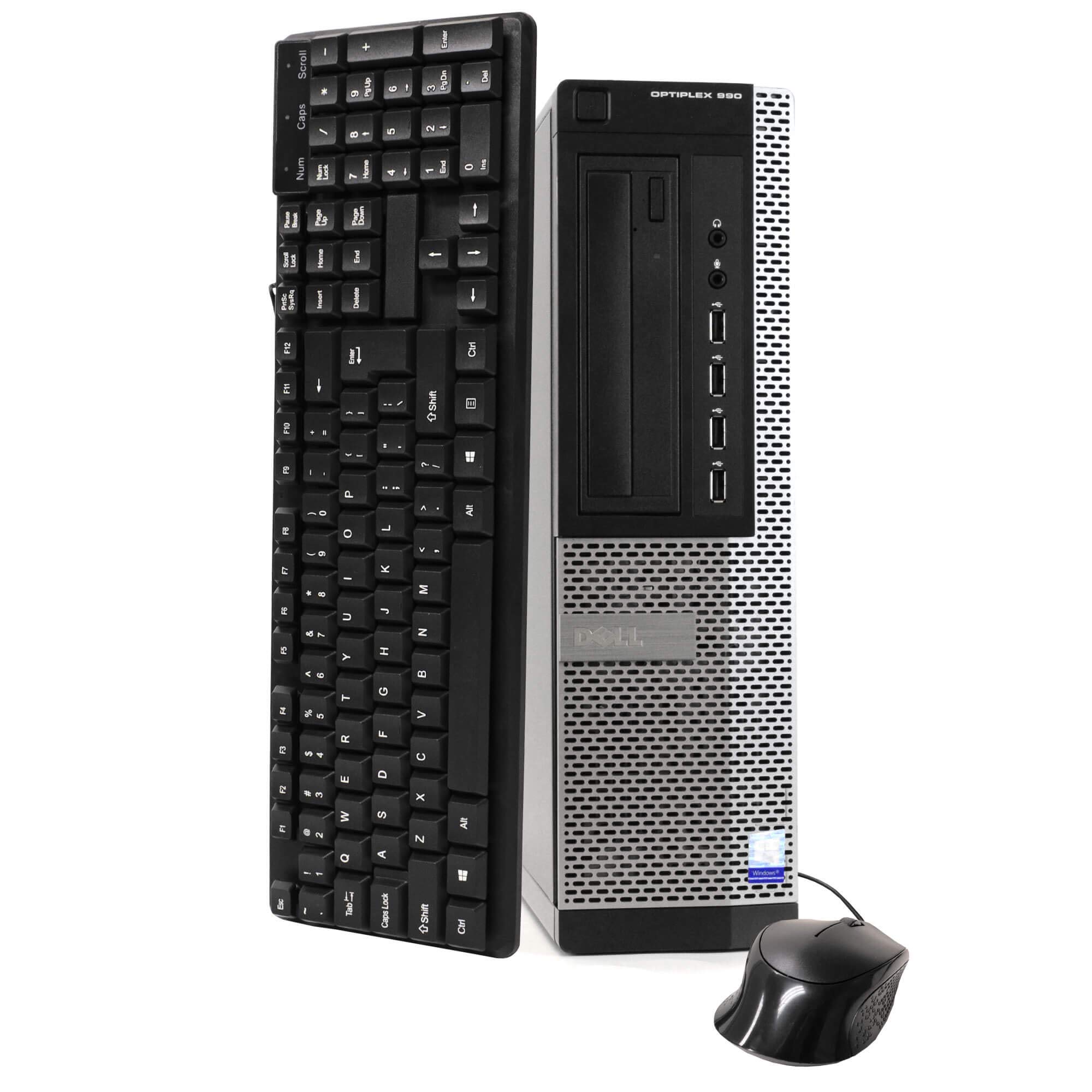 Dell Optiplex 990 Small Form Computer Tower PC, Intel Core i5 3.1GHz, 8 GB Ram, 500 GB HDD, DVD-RW, WiFi (Upgrade Up to 16 GB Ram / 512 GB SSD / 2 TB HDD) Windows 10 (Renewed)