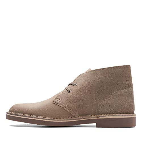 Clarks Men's Bushacre 2 Chukka Boot, Taupe Distressed Suede, 10 M US