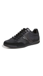 hugo boss boss men's saturn sneakers, black, 10 medium us