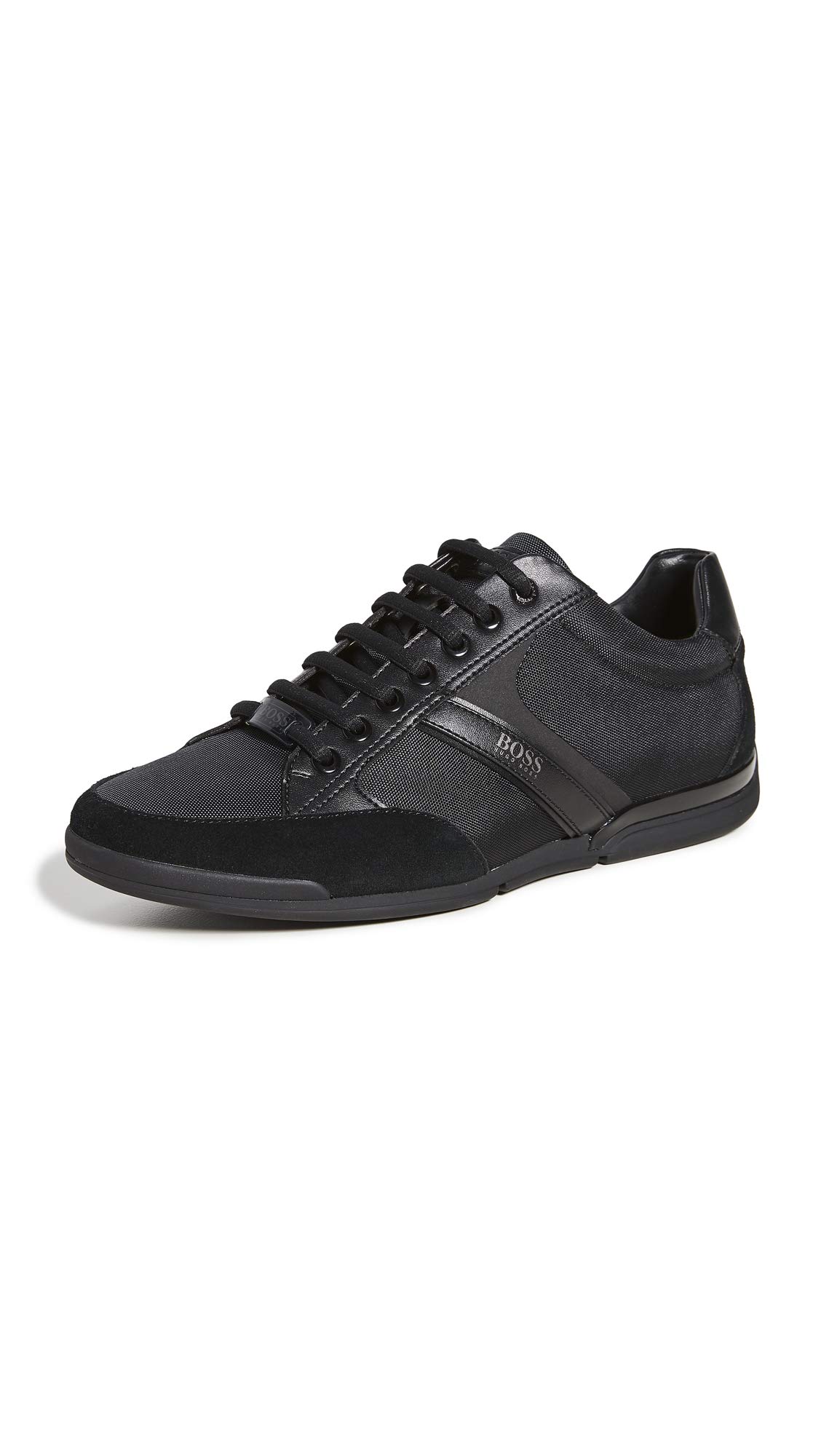 Hugo Boss BOSS Men's Saturn Sneakers, Black, 10 Medium US