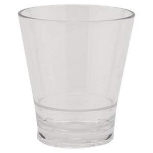 G.E.T. S-11-CL-EC 12 oz. Clear Rim-Full Stackable Glass, Break Resistant (Pack of 4)