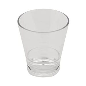 G.E.T. S-11-CL-EC 12 oz. Clear Rim-Full Stackable Glass, Break Resistant (Pack of 4)