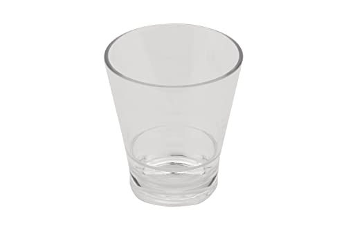 G.E.T. S-11-CL-EC 12 oz. Clear Rim-Full Stackable Glass, Break Resistant (Pack of 4)