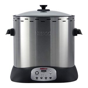 nesco itr-01 digital infrared upright turkey roaster, oil free, 1420 watts, silver