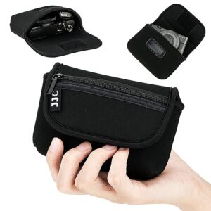 jjc neoprene compact digital camera case travel pouch for sony zv-1 rx100 vii va vi v iv iii ii dsc w800 w830 wx500 hx99 hx90v hx80 for canon g7x iii ii g9x ii sx740 sx730 sx620 sx610 elph 360 190 180