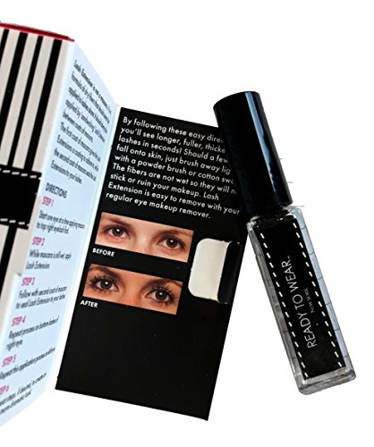 Ready To Wear Lash Extension - Fine DRY Fibers to Extend Lashes, Instantly Volumize & Elongate - No Glue Needed (Must use with Mascara)