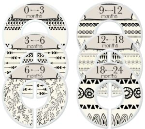 mumsy goose nursery closet dividers closet organizers baby clothes dividers monochrome boho