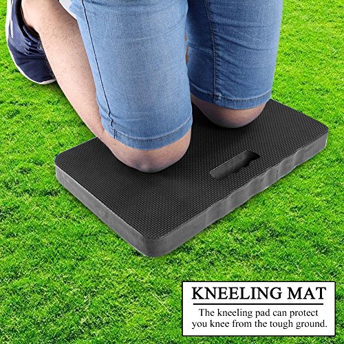 Yosooo Kneeling Pad Garage Garden Kneeler Mat Kneel Cushion Knee Protection for Gardening, Baby Bath, Yoga, Prayers & Exercise(Black)