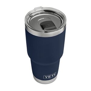 yeti rambler 30 oz stainless steel vacuum insulated tumbler w/magslider lid, navy