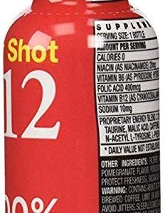 Stacker 2 B12 Energy Shot 24 Count Acai & Pomegranate 2oz Daily Value 10,000%