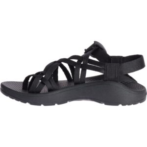 chaco women's zcloud x2 sandal, solid black, 8