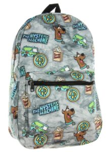 bioworld scooby doo backpack mystery machine gang print