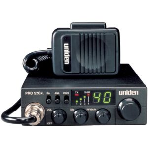 uniden 40-channel compact mobile cb radio with pa