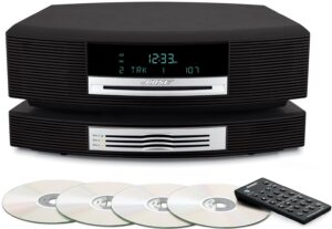 bose wave music system bundle with bose wave multi-cd changer, graphite grey - black