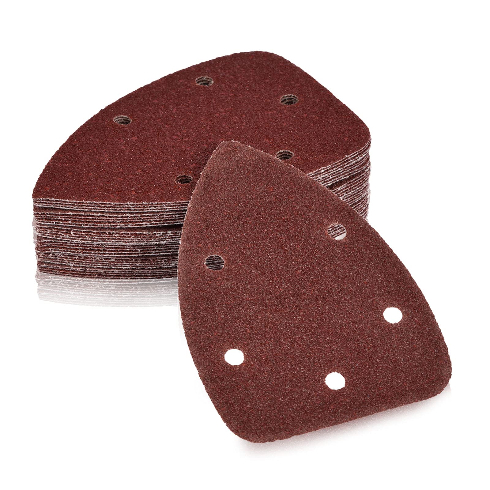 KingBra 40 Grit Mouse Detail Sander Sandpaper 5 Holes Sander Pads Hook and Loop Sanding Sheets, Pack of 30