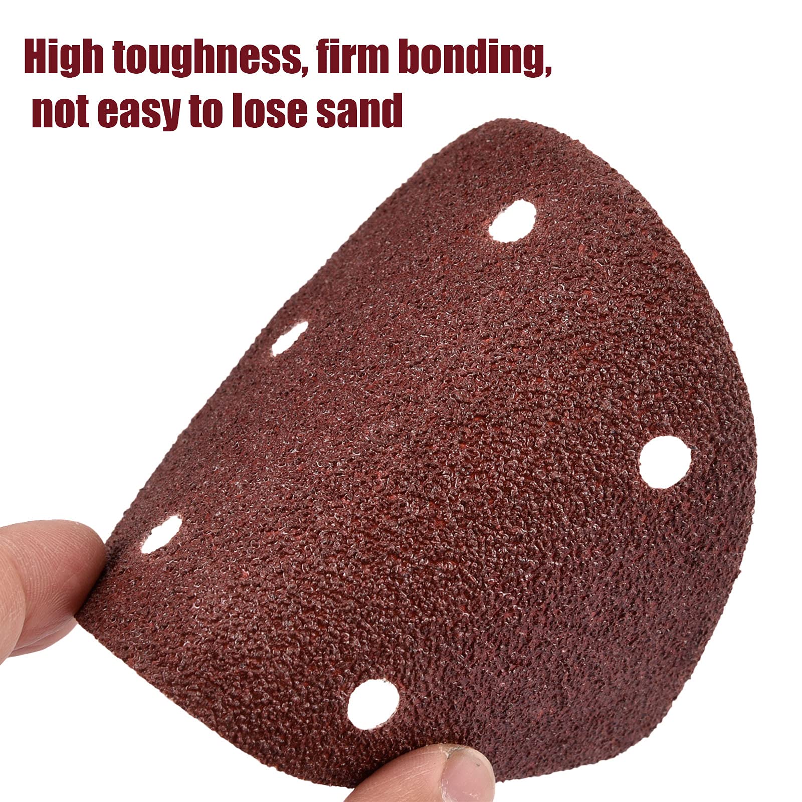 KingBra 40 Grit Mouse Detail Sander Sandpaper 5 Holes Sander Pads Hook and Loop Sanding Sheets, Pack of 30