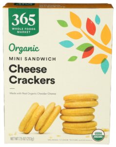 365 by whole foods market, organic mini cheese sandwich crackers, 7.5 ounce