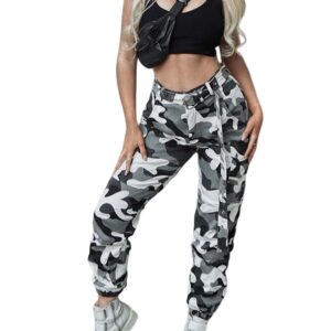 Voghtic Cargo Pants Women Camouflage, Camoflash Pants for Women, Cargo Pants Women