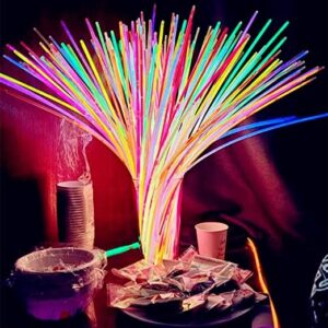 Glow Fever Glowsticks Bulk - 22” Glow Necklaces and Bracelets Party Pack Neon Light Sticks with Connectors - DIY Glowsticks for Concert, Wedding, & Birthday by Party Dragon - Pink, 100 ct