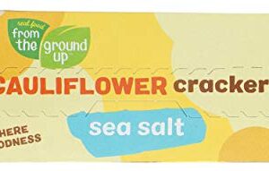 From The Ground Up, Cauliflower Crackers Sea Salt, 4 Ounce