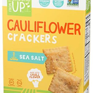 From The Ground Up, Cauliflower Crackers Sea Salt, 4 Ounce