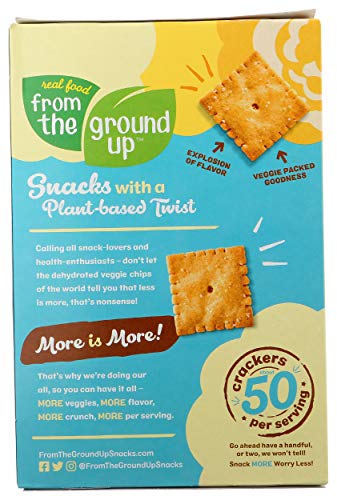 From The Ground Up, Cauliflower Crackers Sea Salt, 4 Ounce