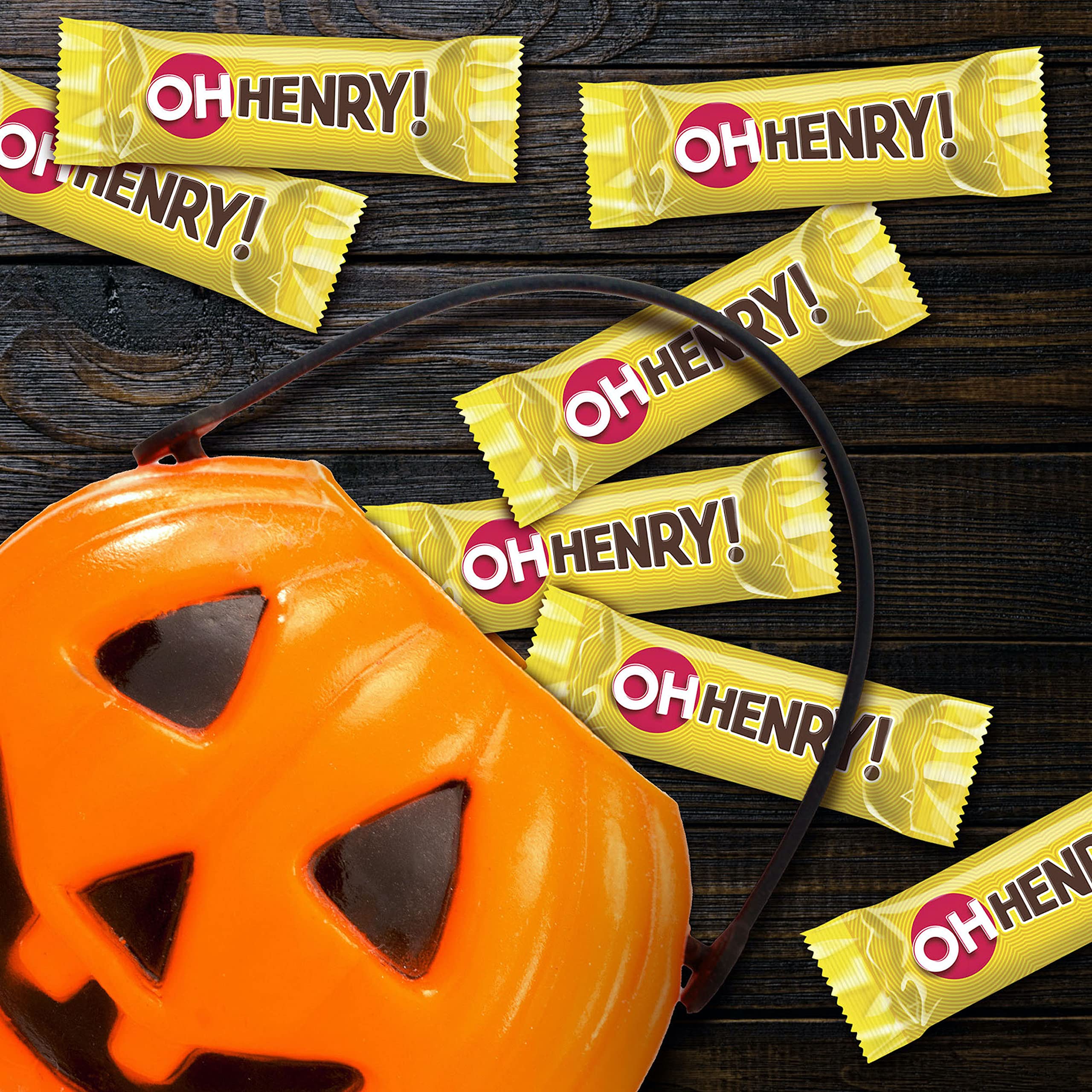 OH HENRY! Halloween Chocolatey Candy Bars, 30 Count, 450 Gram