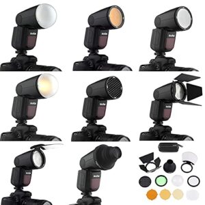 Godox AK-R1 Accessories Kit for Godox V1 Round Head Camera Flash and Godox H200R Round Flash Head to Godox AD200/Godox AD200pro Pocket Flash Light