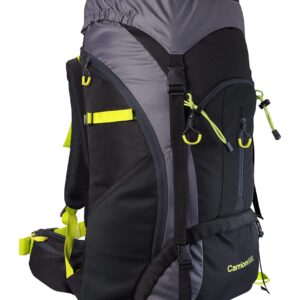 Mountain Warehouse Carrion 65L Rucksack - Padded Back Daypack Bagback Charcoal