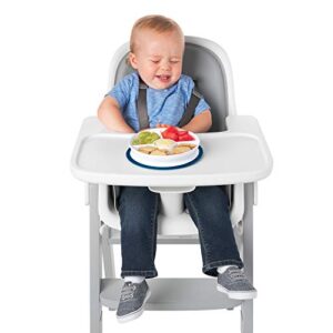 OXO Tot Stick & Stay Suction Divided Plate - Navy