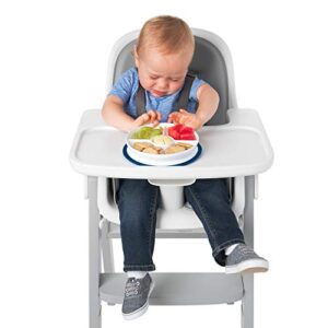 OXO Tot Stick & Stay Suction Divided Plate - Navy