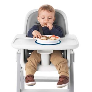 OXO Tot Stick & Stay Suction Divided Plate - Navy