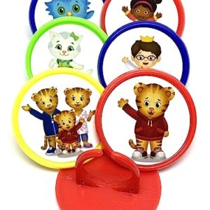 Daniel Tiger Cupcake Toppers Rings Birthday Party Favors - Set of 18