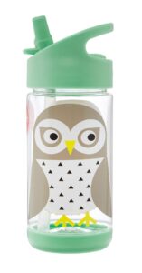 3 sprouts water bottle – kids small 12oz. plastic spout water bottle