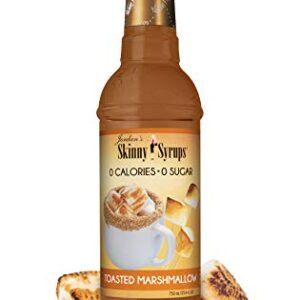 Jordan's Skinny Syrups Sugar Free Coffee Syrup, Toasted Marshmallow Flavor Drink Mix, Zero Calorie Flavoring for Chai Latte, Protein Shake, Food & More, Gluten Free, Keto Friendly, 25.4 Fl Oz, 1 Pack