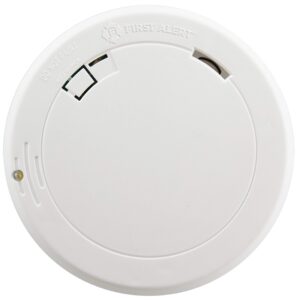 first alert battery powered p1210e smoke alarm, white