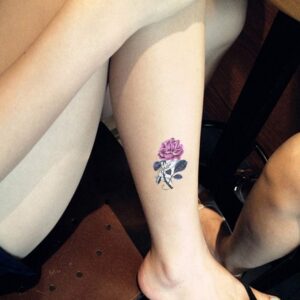 6 Sheet small fake Rose tattoo for women Girls,Temporary Tattoos blue red flower,waterproof and Long Lasting sexy tattoos flowers -include purple pink yellow rose flowers, butterfly