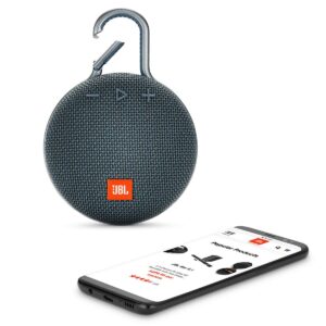 JBL Clip 3 Portable Waterproof Wireless Bluetooth Speaker - Blue (Renewed)