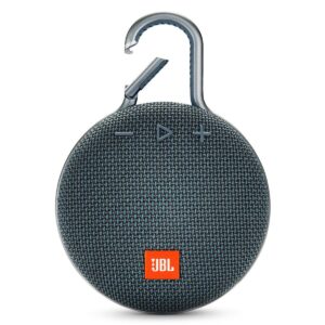 JBL Clip 3 Portable Waterproof Wireless Bluetooth Speaker - Blue (Renewed)