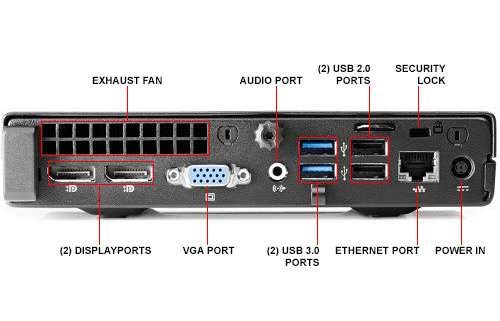 HP Elite 600 G1 Micro Desktop Computer Ultra Small Tiny PC (Intel Core i3-4160T, 4GB Ram, 320GB HDD, WiFi)- (Renewed)