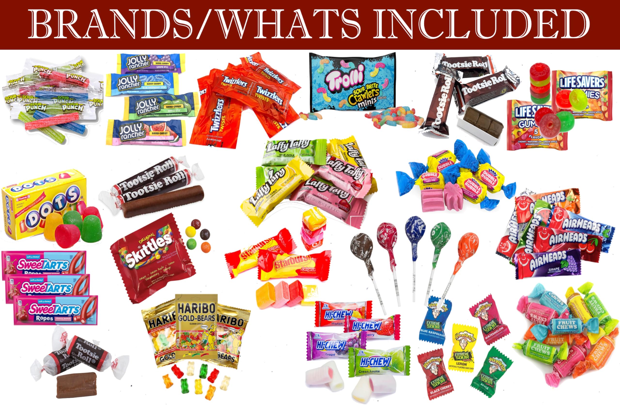 Assorted Classic Candy - Huge PARTY MIX Bulk BOX! 11.25 lbs / 180 oz Classic Individually Wrapped Candies of All Time America's Most Favorite Assorted Candies over 430 pieces